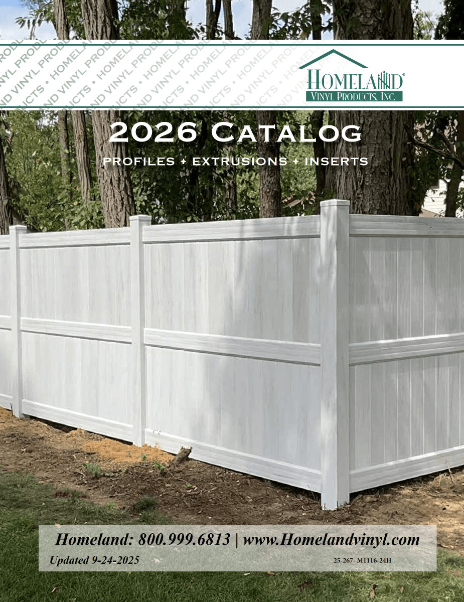 Catalog | Homeland Vinyl Products: Vinyl Fence, Vinyl Deck, Vinyl Rail ...
